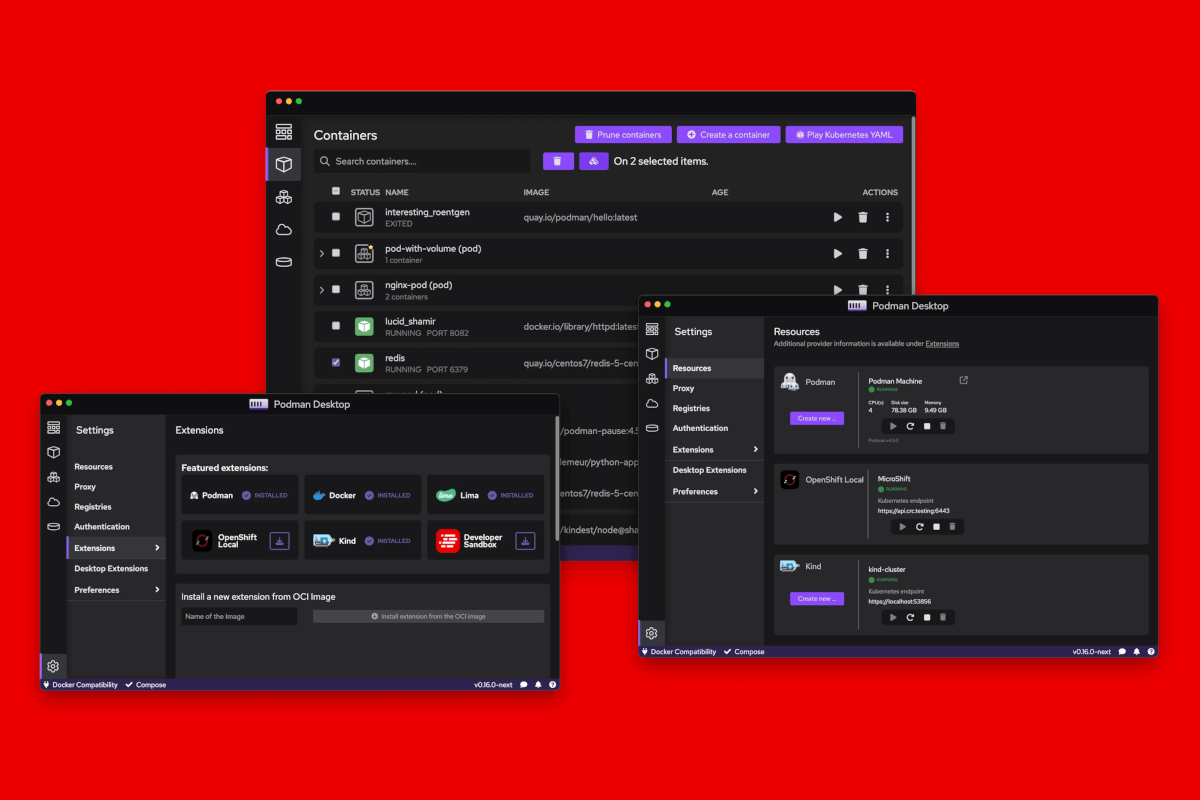 DevOpsChat Articles - Red Hat Podman Container Engine Gets a Desktop ...