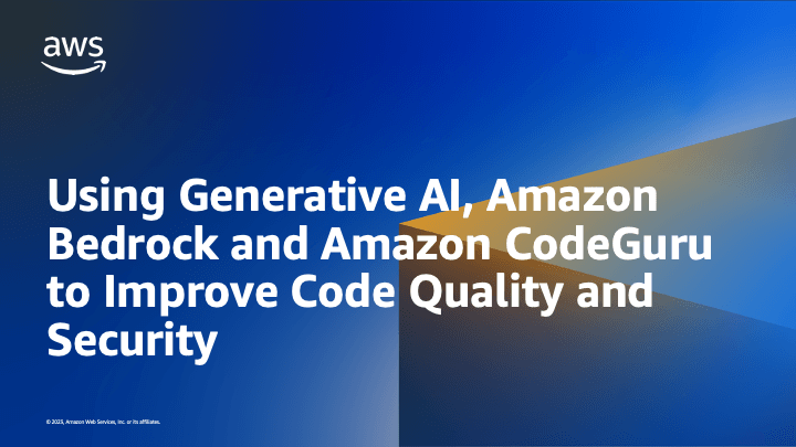 DevOpsChat Articles - Using Generative AI, Amazon Bedrock and Amazon CodeGuru to Improve Code Qua